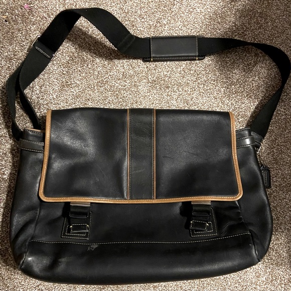Coach | Bags | Vintage Coach Work Messenger Bag Black A3s5744 | Poshmark